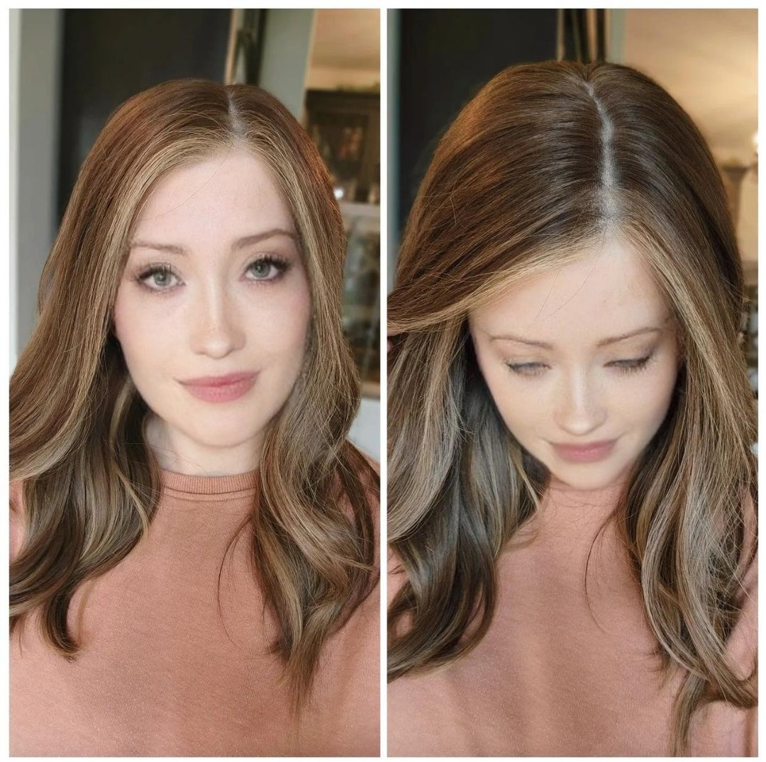 100% Remy Human Hair Silk Top Lace Front Wigs Wavy Hair Wigs Silk Base ...