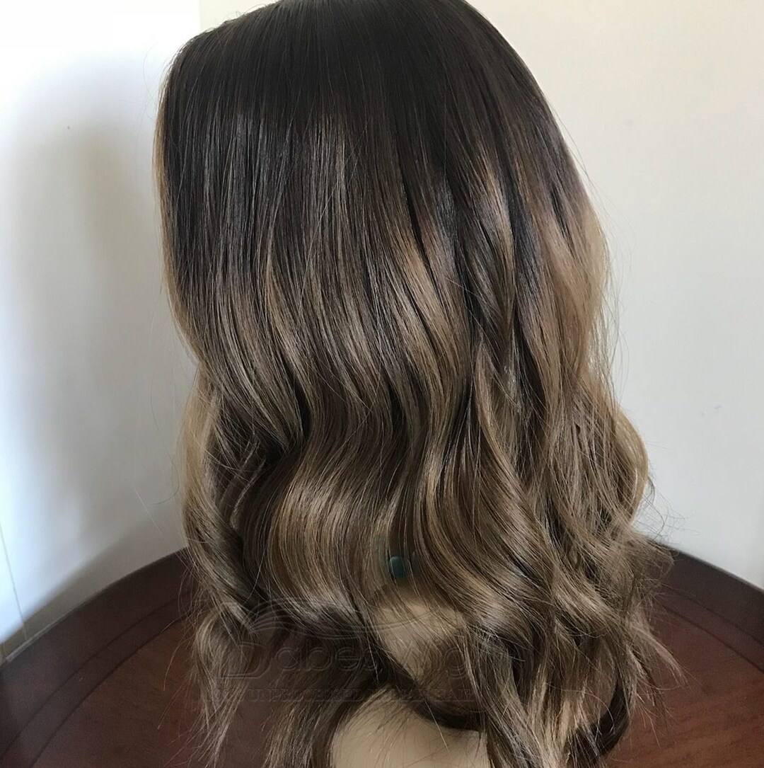 Silk Base Topper 5x6 100% Human Hair Topper Ombre - Etsy