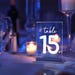 LED Table Number - Glowing Number - Illuminated and Engraved ...
