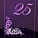 LED Table Number - Glowing Number - Illuminated and Engraved ...