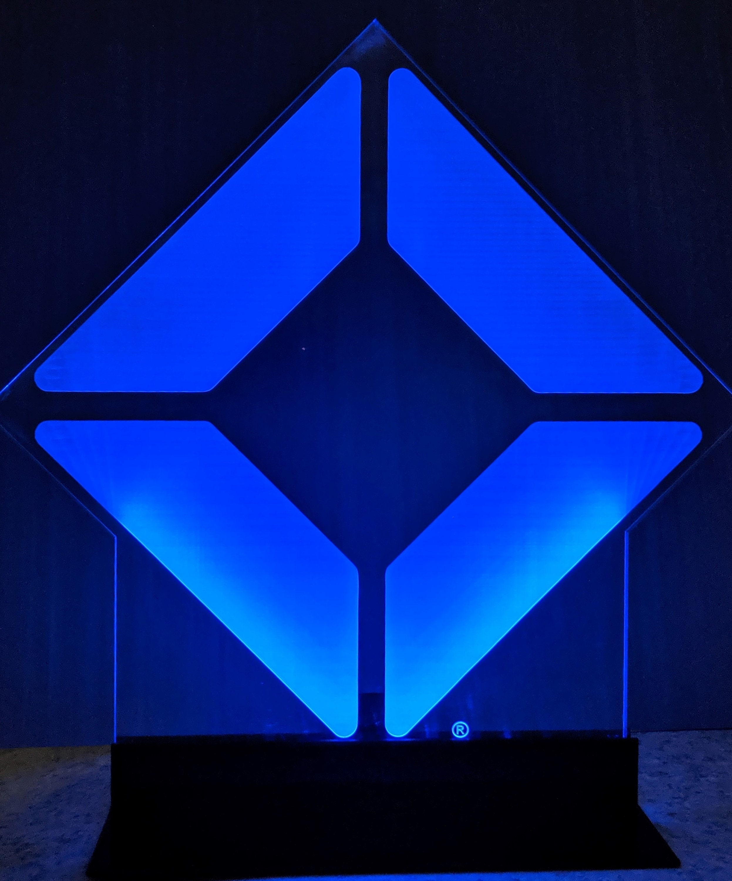 CORPORATE LOGO Illuminated Centerpiece - Corporate Branding - 12" Round ...