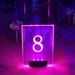 LED Table Number - Glowing Number - Illuminated and Engraved ...