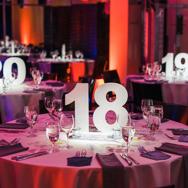 Large Number Table Decor - Etsy