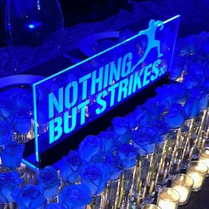 Custom Made LED Acrylic Light up Centerpieces - Logo or Design ...