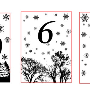 Winter Table Number --snowflakes - Glow - Illuminated - Engraved ...