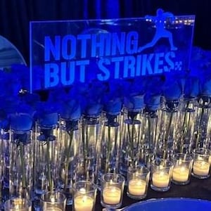 Custom Made LED Acrylic Light up Centerpieces - Logo or Design ...