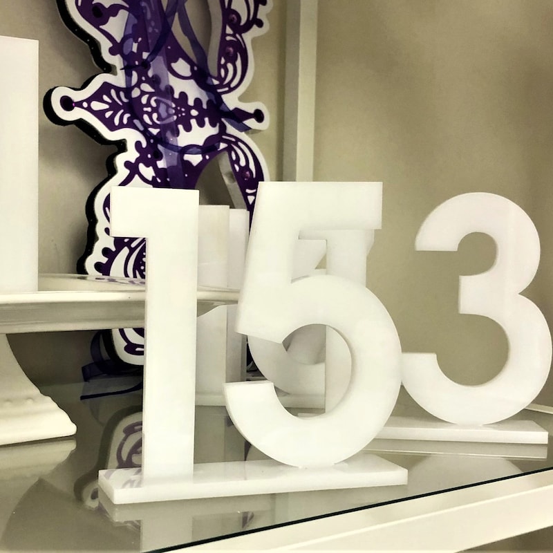 Acrylic Numbers - Etsy