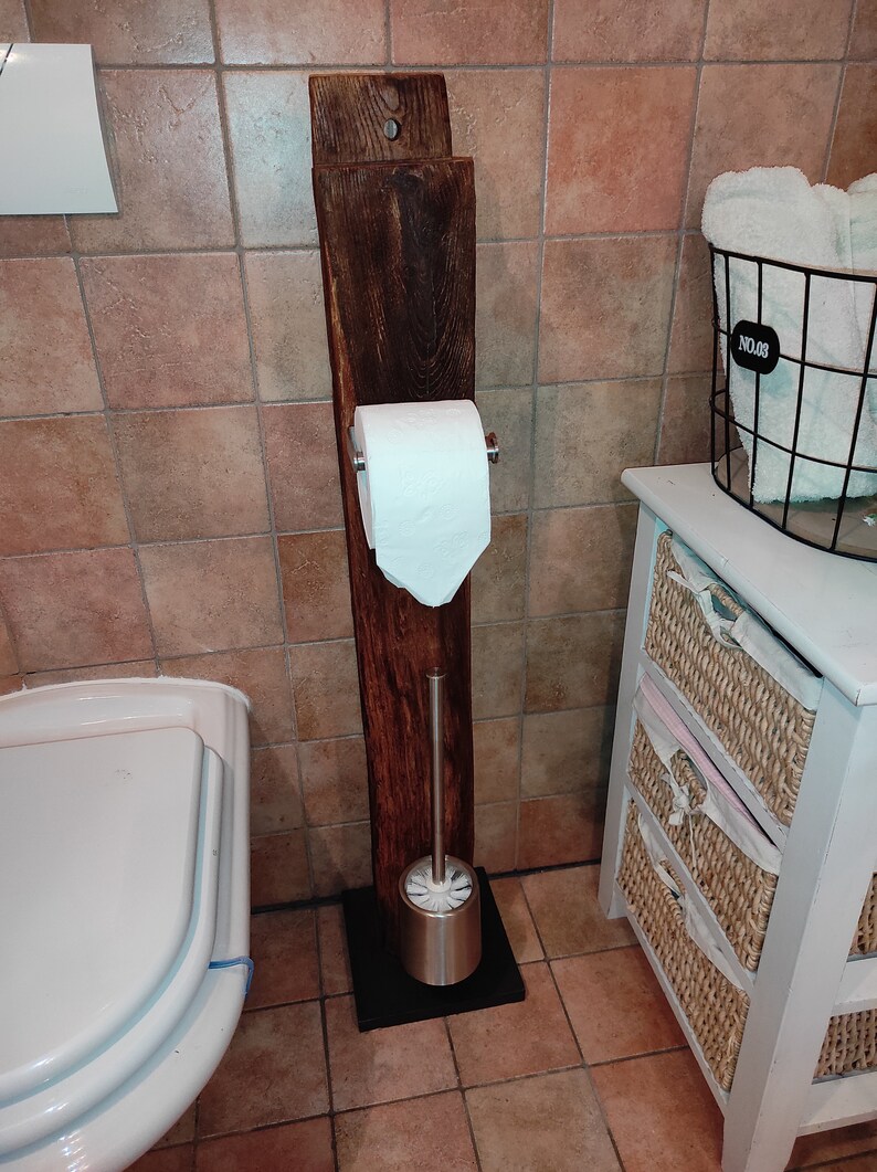 Toilet Set Made of Reclaimed Wood Rustic - Etsy