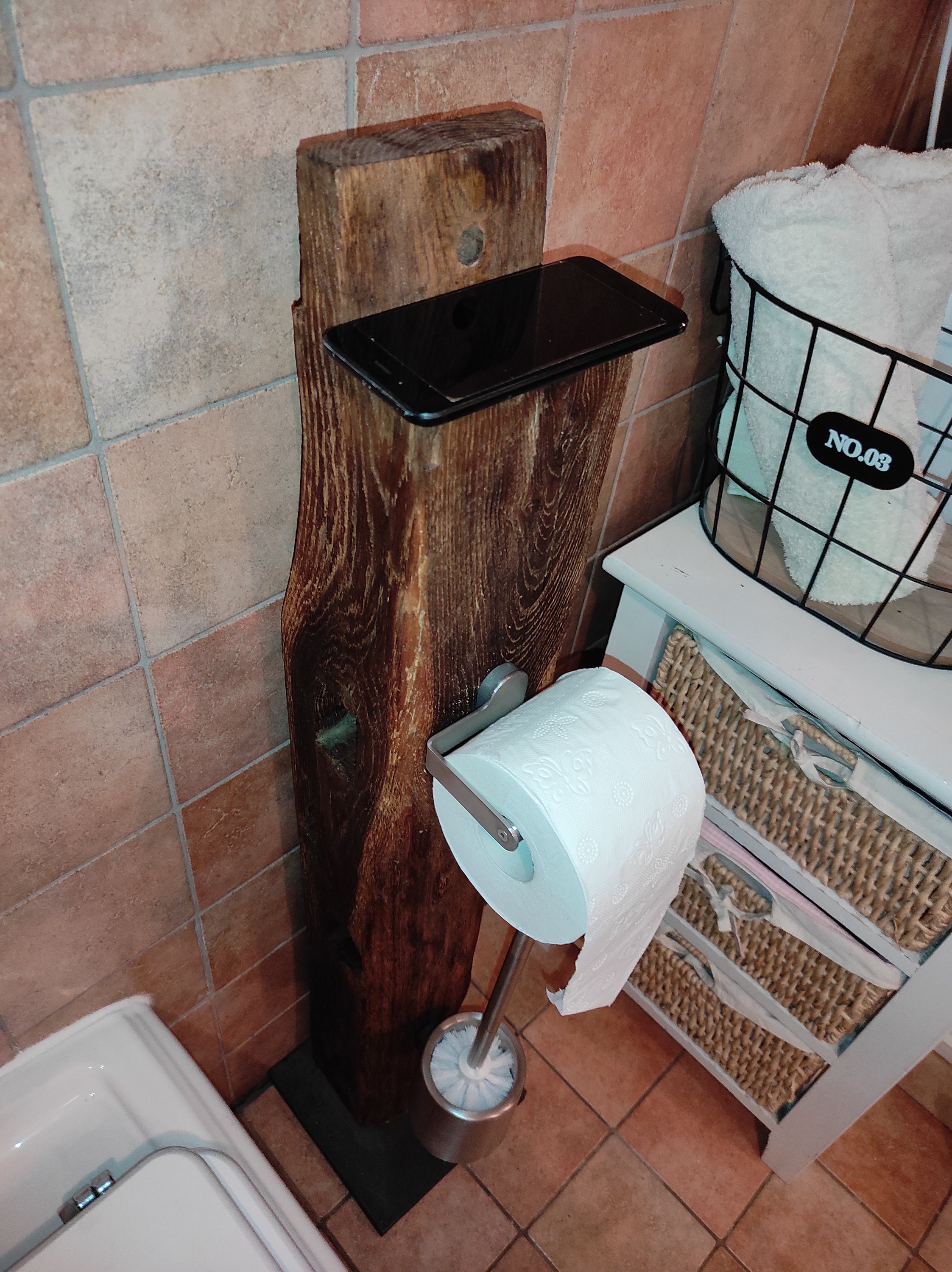 Toilet Set Made of Reclaimed Wood Rustic - Etsy