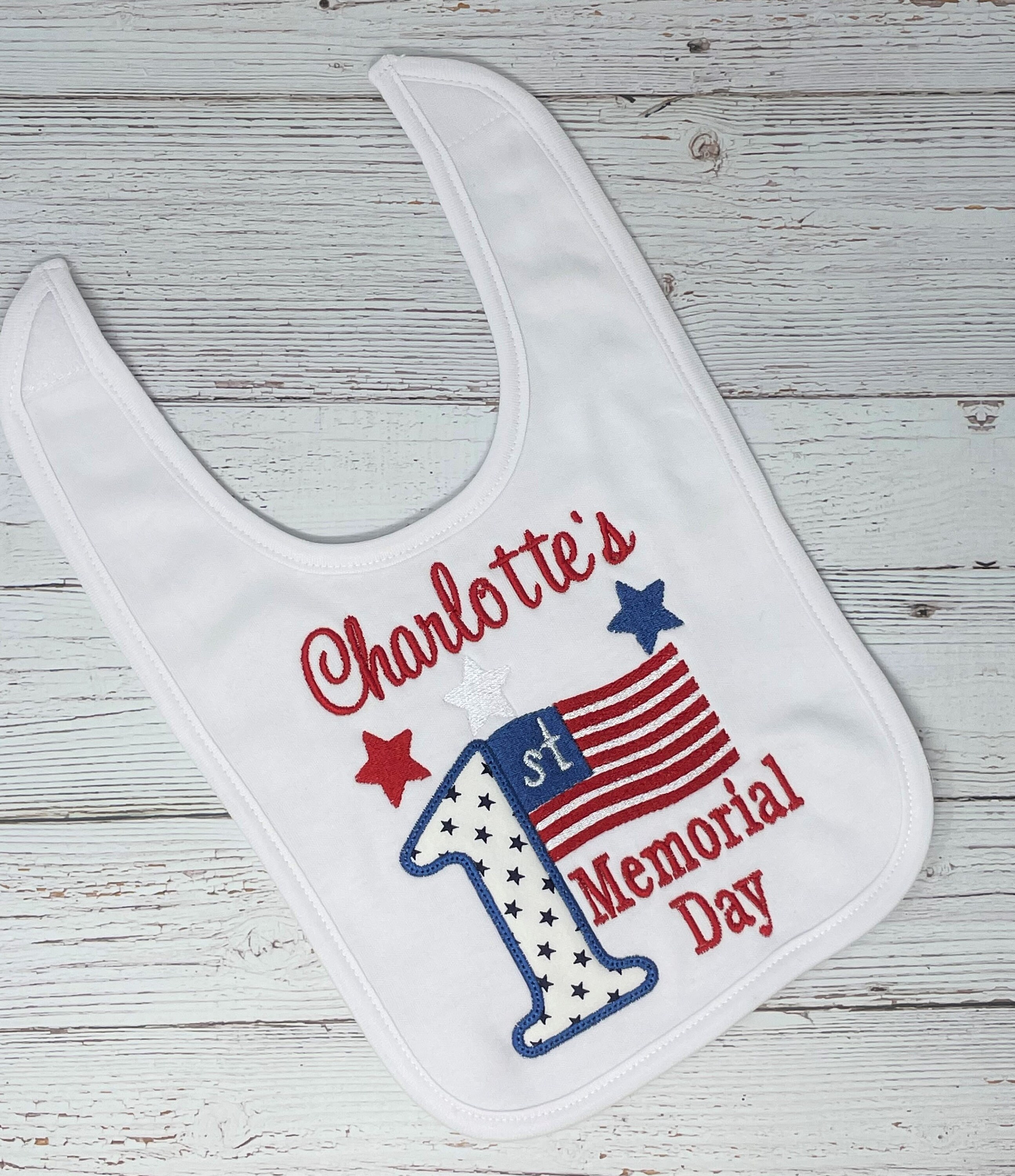 Individual My First Holiday Bibs, Holidaybibs, Embroidered Bib Set ...