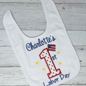 Individual My First Holiday Bibs, Holidaybibs, Embroidered Bib Set ...