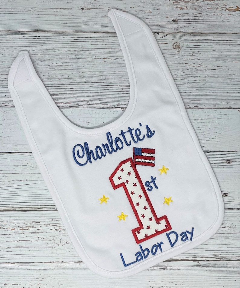 Individual My First Holiday Bibs Holidaybibs Embroidered Bib - Etsy