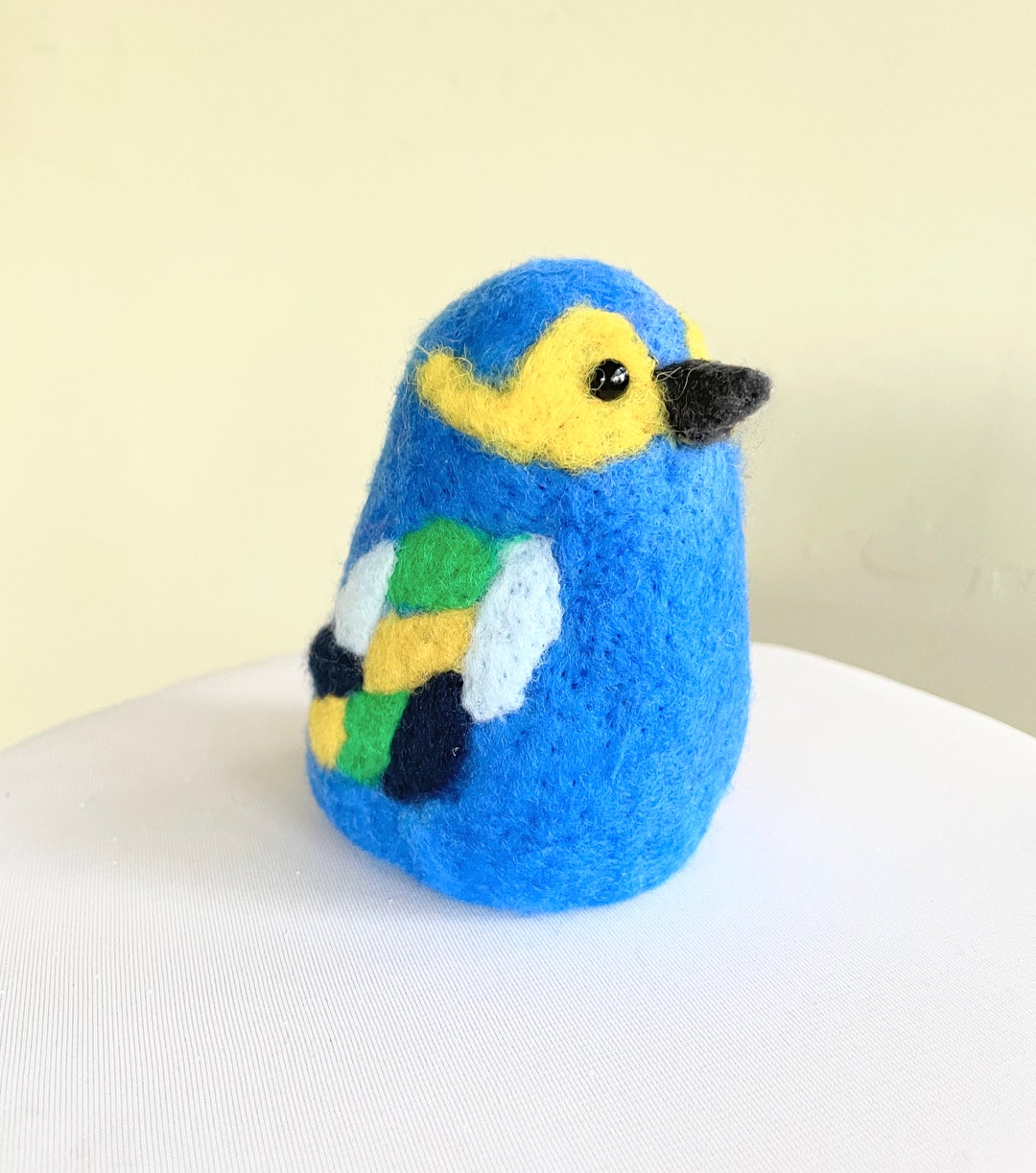 Needle Felted Bird Cute Blue Bird Ornament Needle Felt Birds Cute Bird ...
