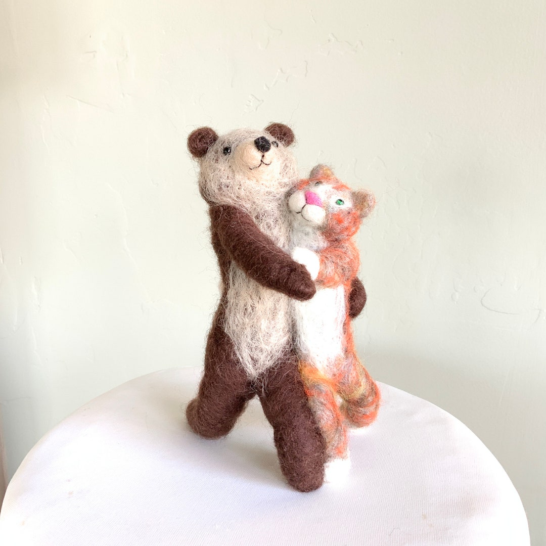 Dancer Wedding Cake Topper Dancing Tango Animals Bear & Cat Wedding ...