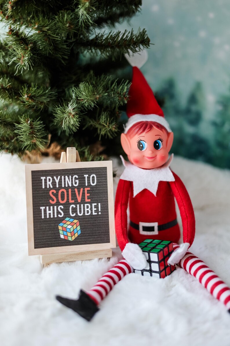 Rubiks Cube Themed Elf Prop Set - Etsy