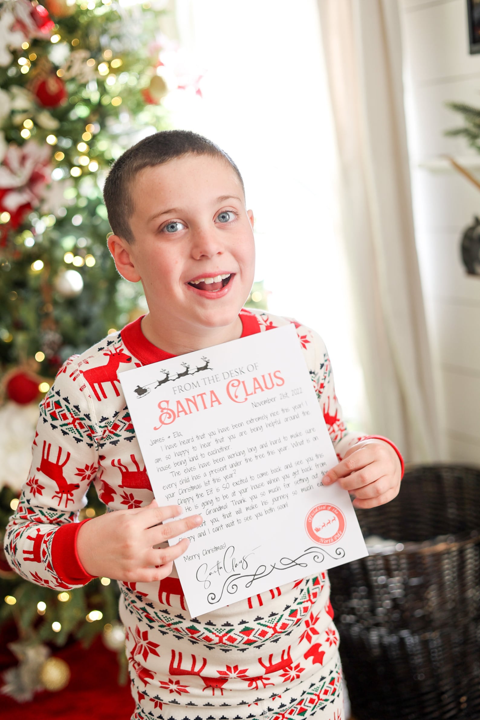 Letter From Santa Santa Letter Template Personalized Letter - Etsy