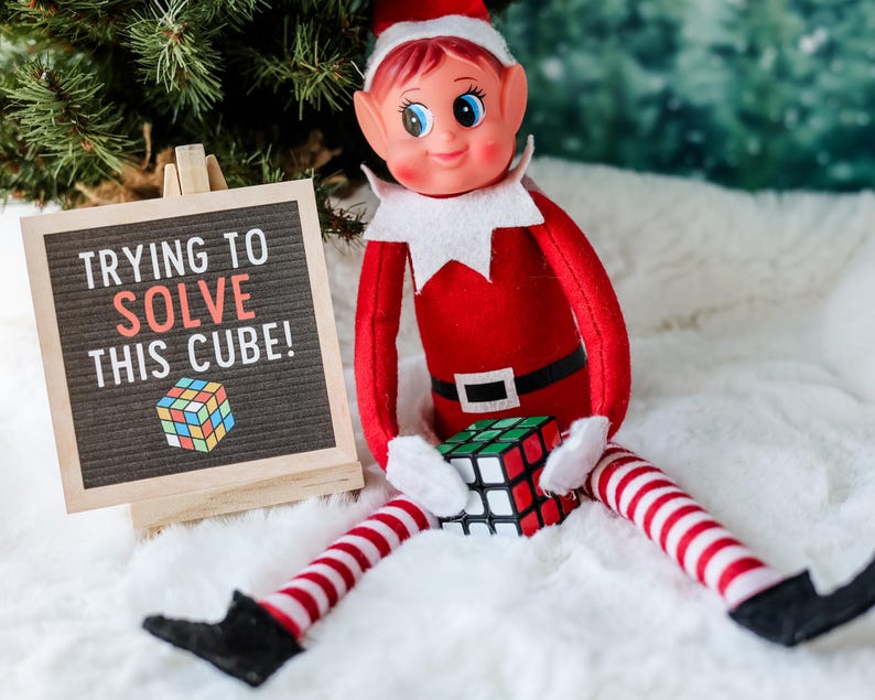 Rubiks Cube Themed Elf Prop Set - Etsy