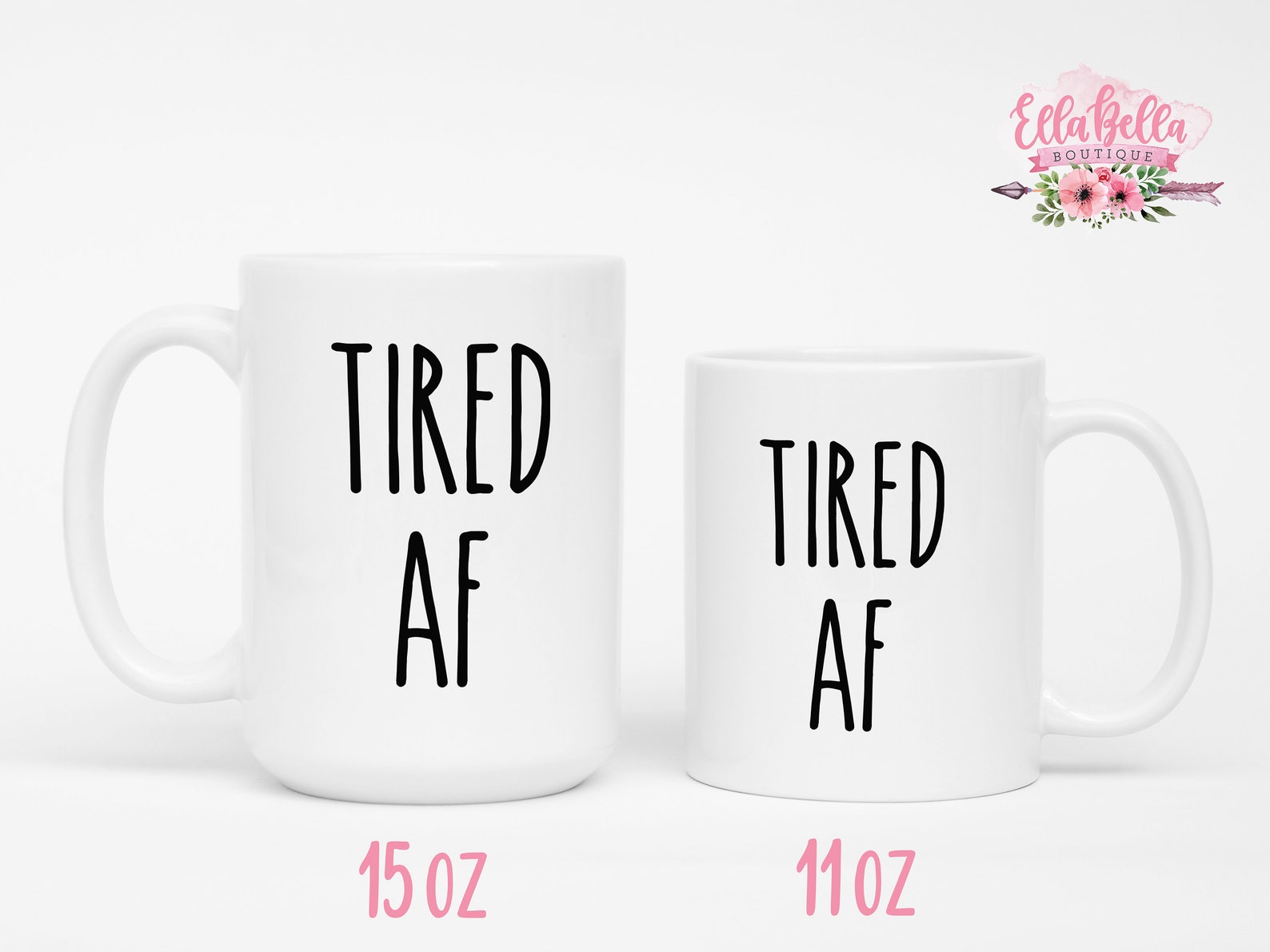 Tired AF Funny Coffee Mug Coffee Lover Gift for Coffee | Etsy
