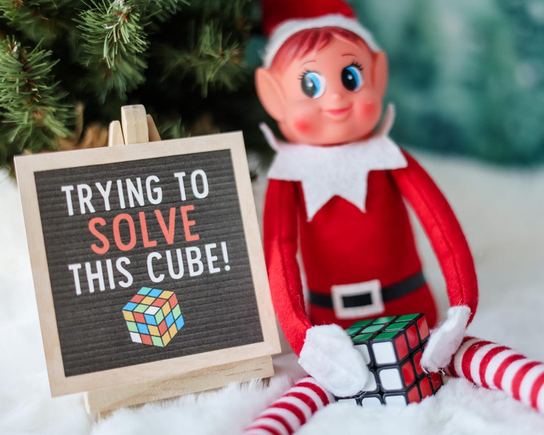 Rubiks Cube Themed Elf Prop Set - Etsy