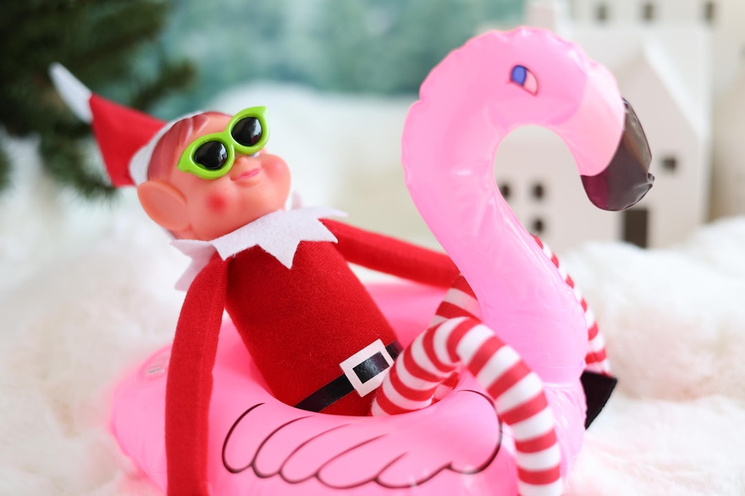Elf Flamingo Pool Float Props - Etsy