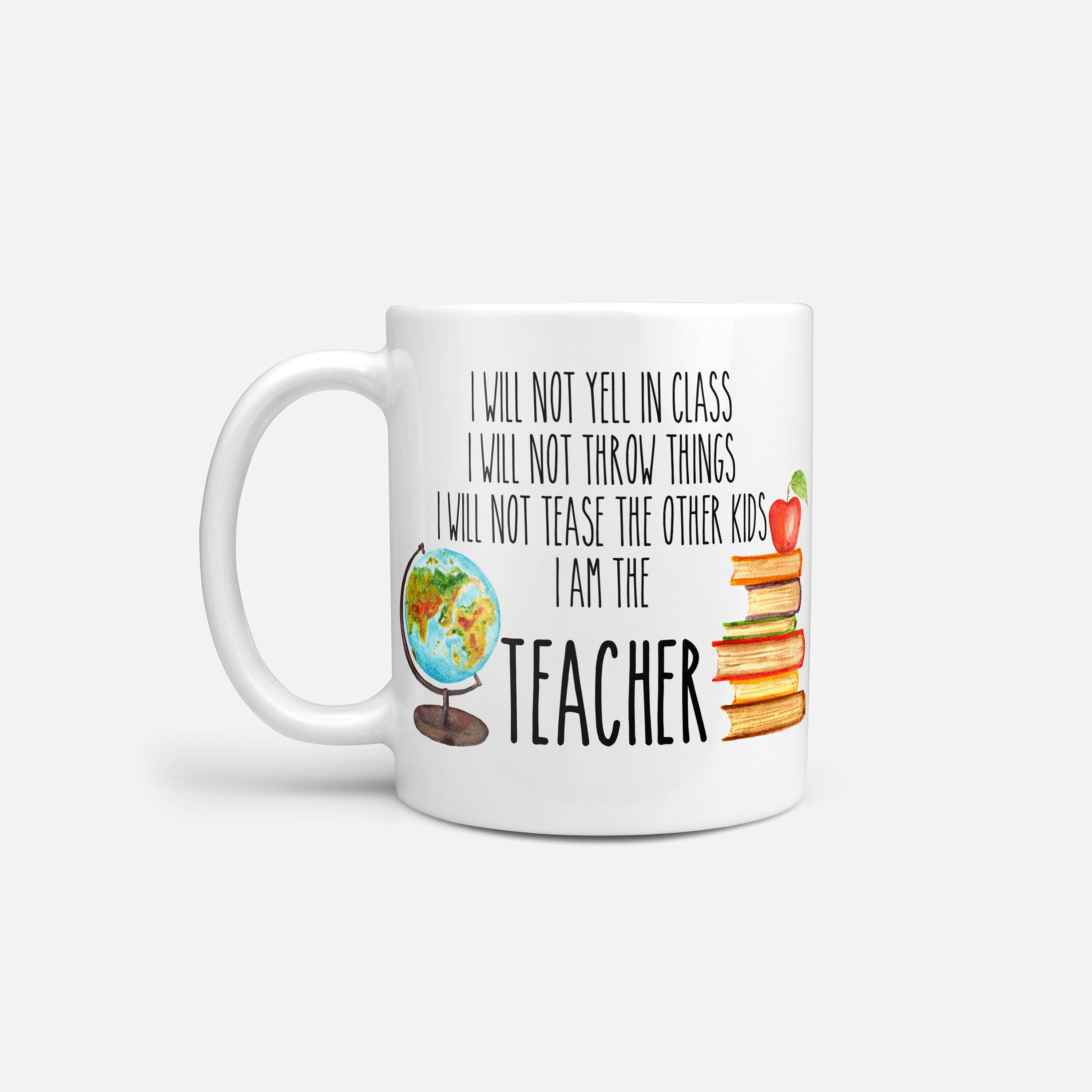 Teacher mug watercolor coffee mug coffee lover gift for | Etsy
