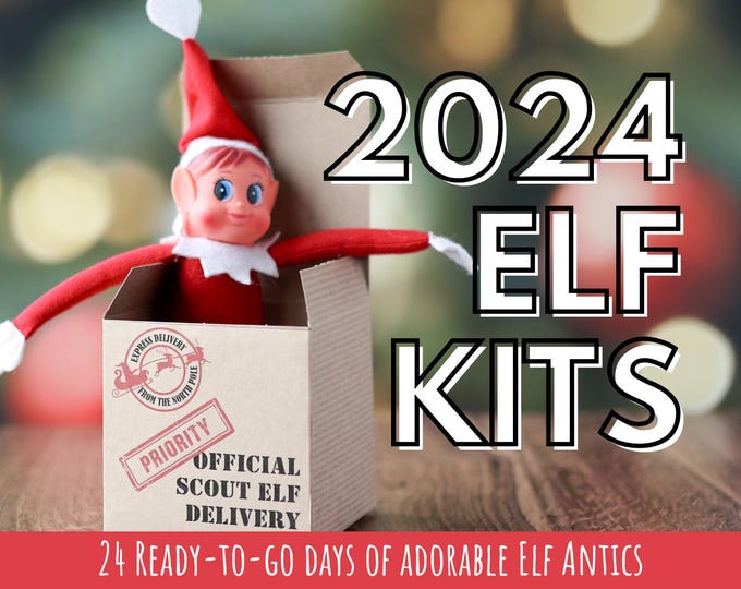 2024 Elf Kit: 24-day Christmas Mischief With Mini Elf Props - Etsy