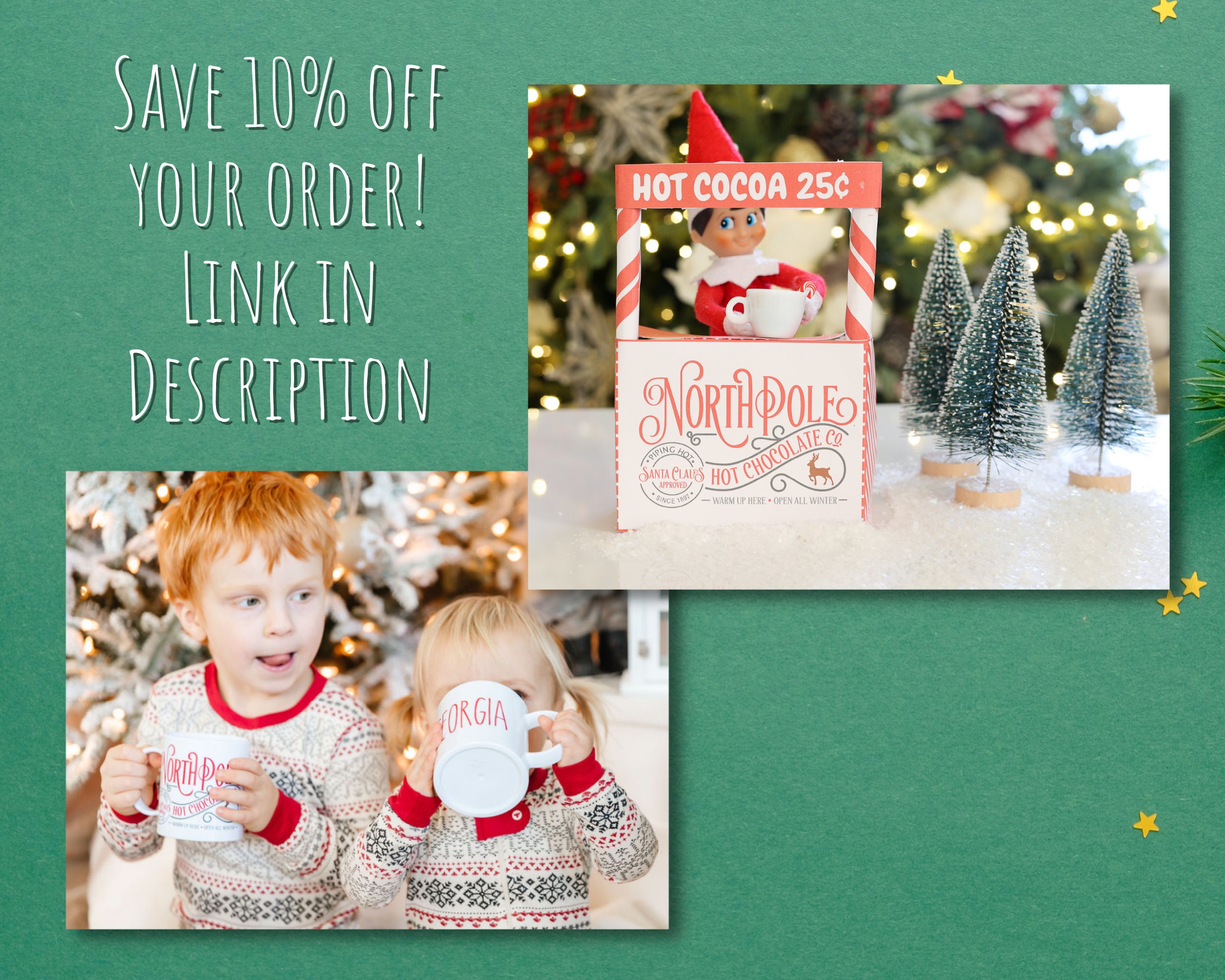 Printable Elf Letter Board Signs: Christmas Elf Antics Props (digital ...