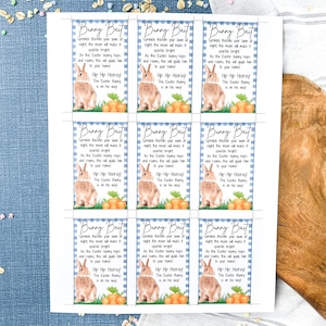 Bunny Bait Easter Gift Tag, Printable Easter Tag, Sunday School Craft ...