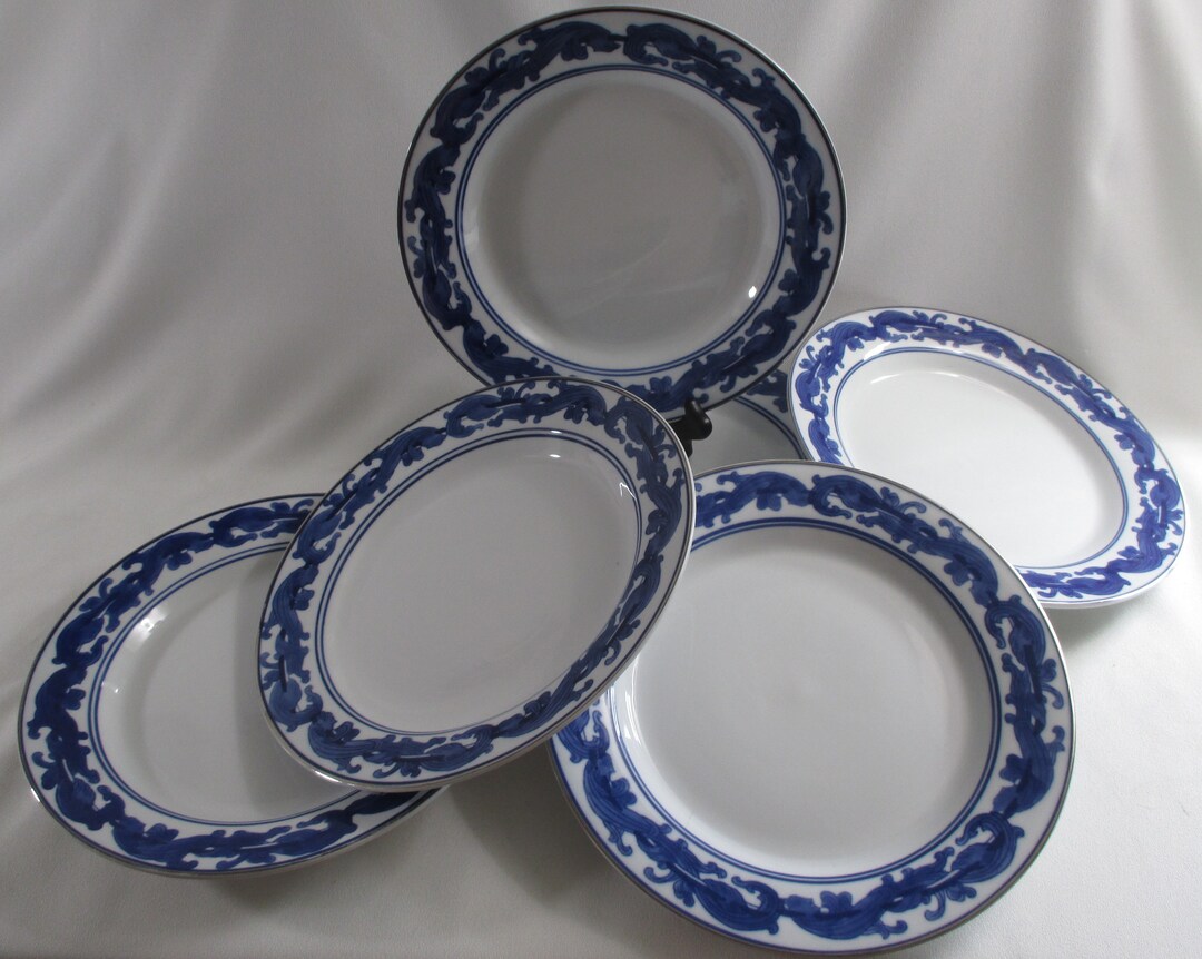 6 Vintage BOMBAY COMPANY 10 1/2 Dinner Plates W/stylized - Etsy