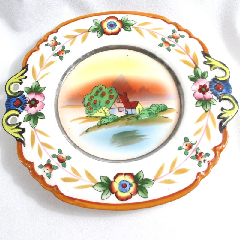 Scalloped Edge Plate - Etsy