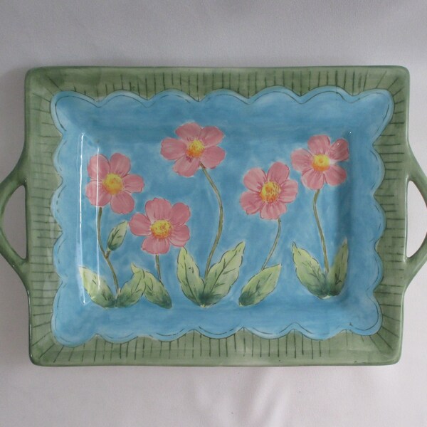 Hand Painted Platter - Etsy
