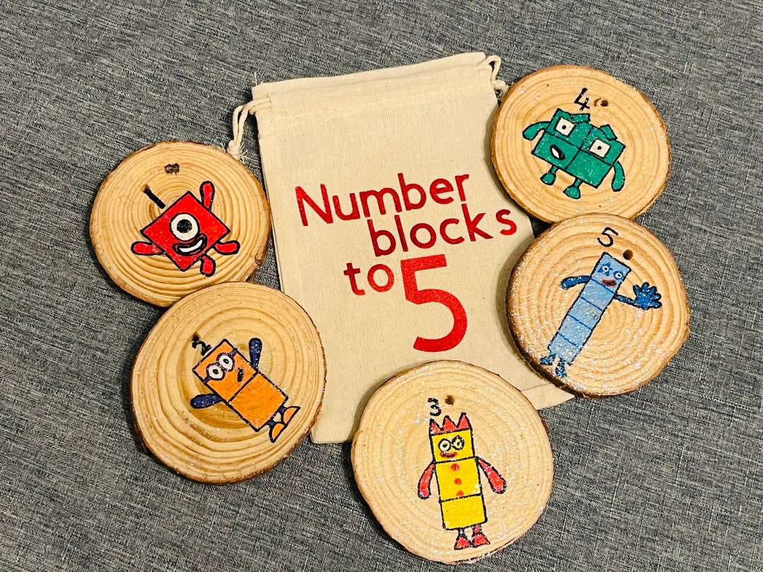 Wooden Handmade Numberblocks to 5 - Etsy