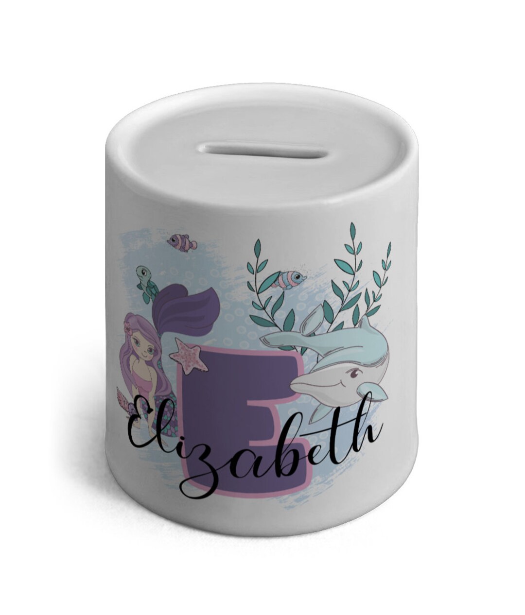 Personalised Mermaid Ceramic Money Box - Etsy