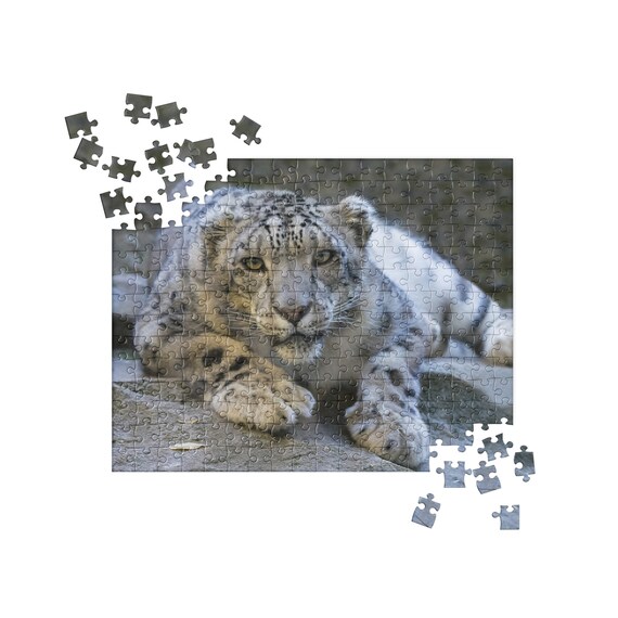Snow Leopard Jigsaw Puzzle - Etsy