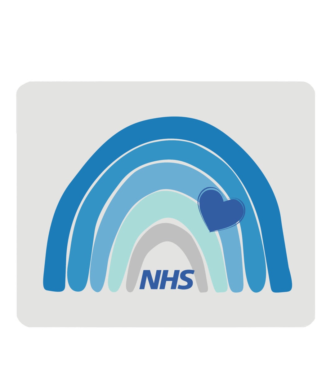 Blue NHS Rainbow Mousemat - Etsy