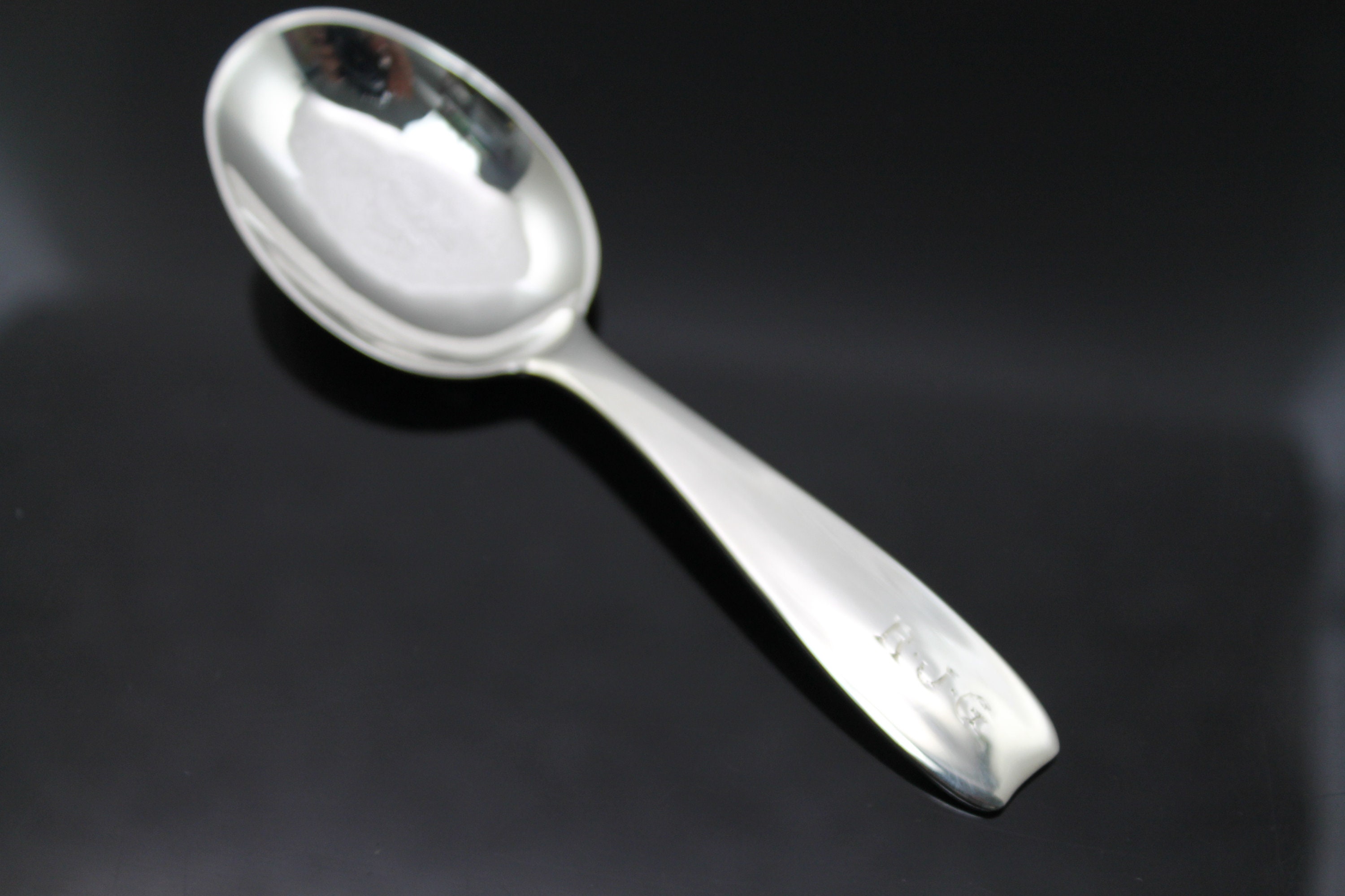 Vintage Tiffany & Co Sterling Silver Baby Spoon Engraved R.j.g(pouch ...