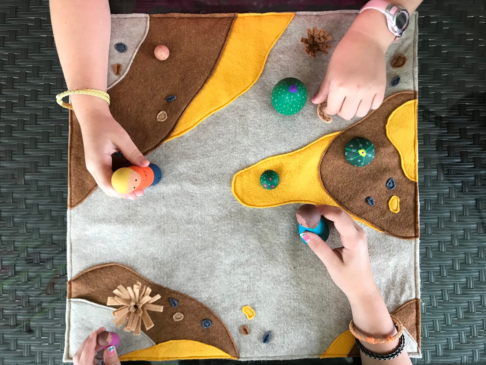 Desert Play Mat, Desert Playscape, Felt Play Mat, Felt Playmat, Eco ...