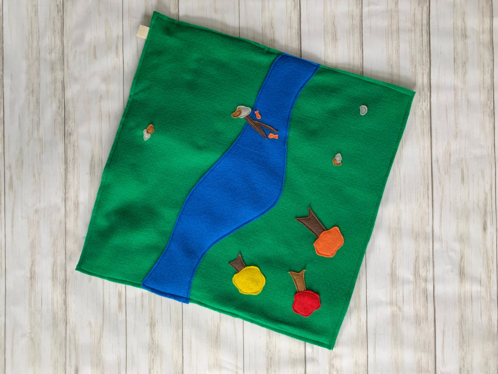 REVERSIBLE Homestead/river Play Mat Farming Playscape River - Etsy