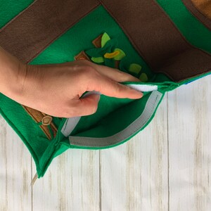 REVERSIBLE Homestead/river Play Mat, Farming Playscape, River Felt Play ...