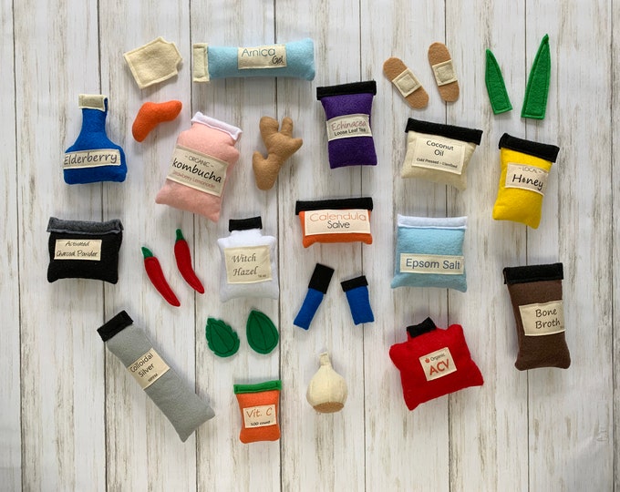 Felt Pretend Play Dr Set Holistic Doctor Kit Childrens Toy - Etsy