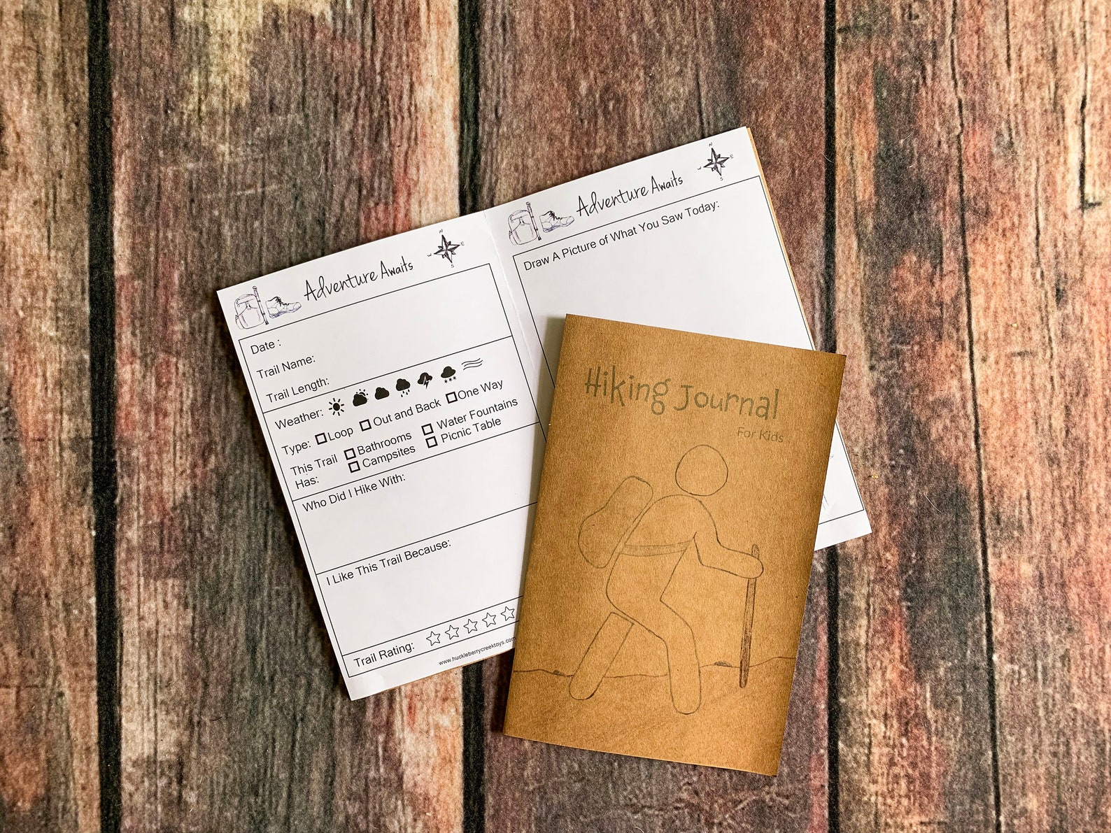 Printable Little Kid Hiking Journal, Hiking Notebook, Hiking Record ...