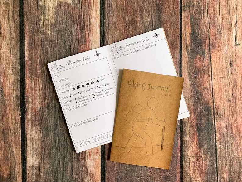 Printable Little Kid Hiking Journal, Hiking Notebook, Hiking Record ...
