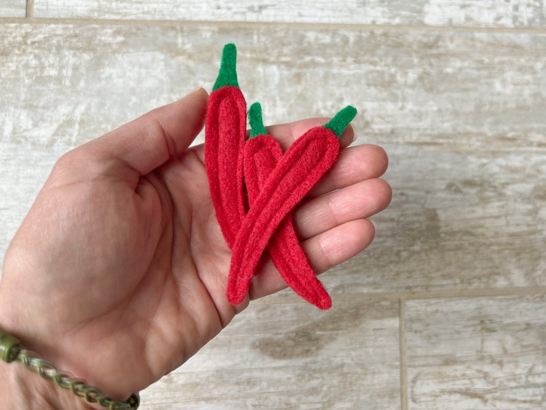 Chili Pepper Play Food, Felt Pretend Food, Cayenne Pepper, Hot Pepper, Natural Doctor Set, Play ...