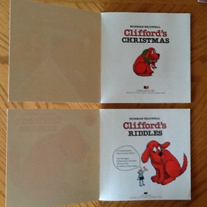 Clifford the Big Red Dog, Set of 2 Childrens Books, Cliffords Christmas ...