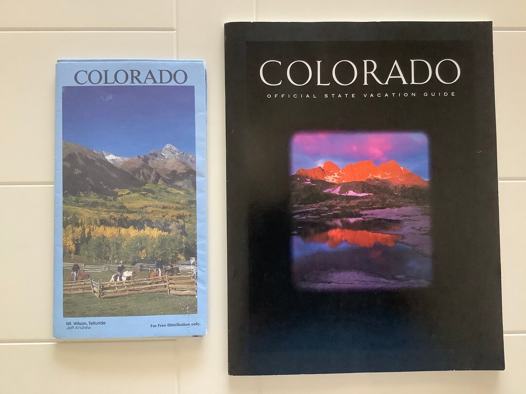 Colorado Vintage Travel Guide, Official Highway Travel Map, Perfect for ...