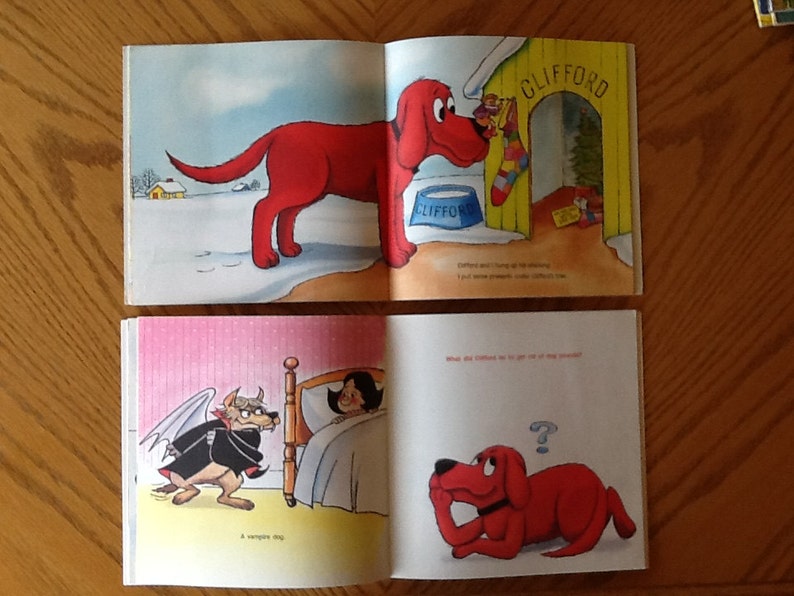 Clifford! Set of 2 Children’s Books, Clifford's Christmas and Riddles ...