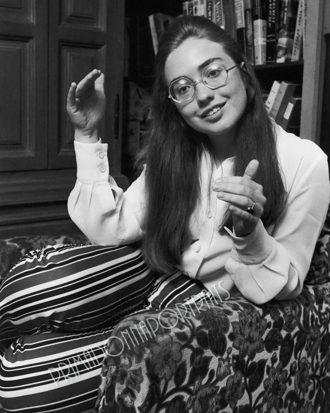 HILLARY CLINTON 5x7 or 8x10 Photo Print Hollywood 1970s College Student ...