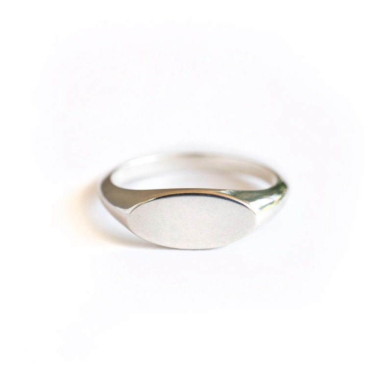 Silver Signet Ring - Etsy