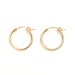 Gold Clasp Hoops, 18mm, Lightweight Hoops, Clasp Hoops, Everyday ...