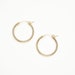 Gold Clasp Hoops, 18mm, Lightweight Hoops, Clasp Hoops, Everyday ...